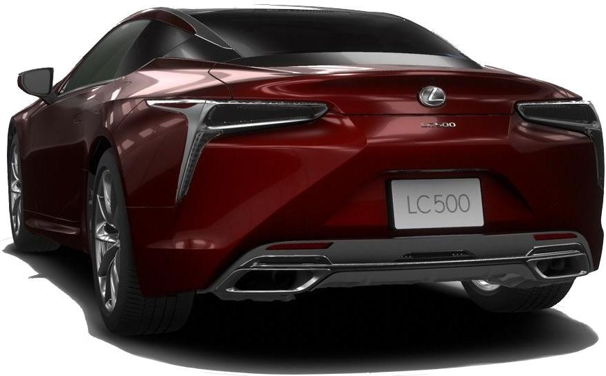 New Lexus LC500 Back picture, Rear view photo and Exterior image