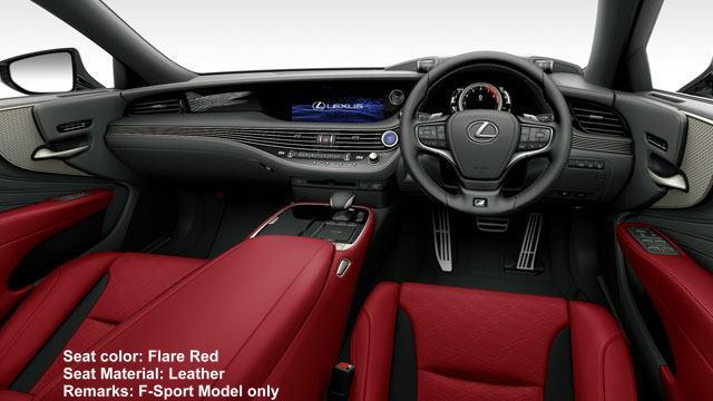 New Lexus LS500 F-Sport Cockpit colors, inside view photo and Interior ...