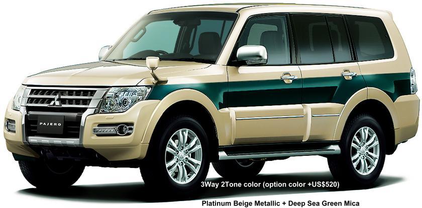 NEW MITSUBISHI PAJERO BODY COLORS LIST