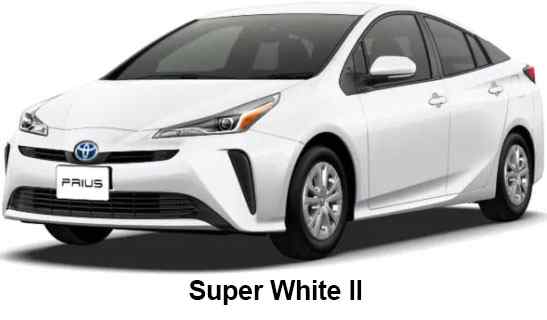 New Toyota Prius Body colors, Full variation of exterior colours selection