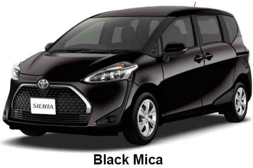 New Toyota Sienta Body colors, Full variation of exterior colours selection