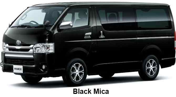 New Toyota Hiace Van Body colors, Full variation of exterior colours ...