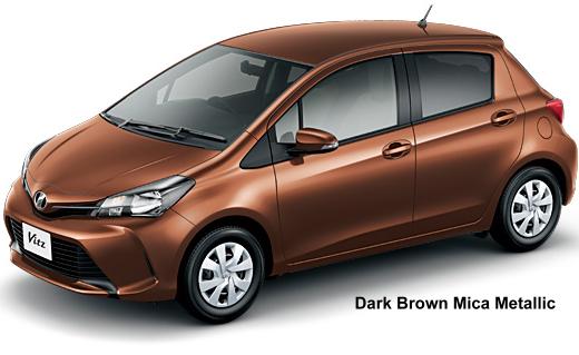 New Toyota Vitz Body color photo, Exterior colour picture, colors image
